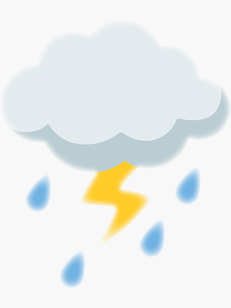 "Smile thunderstorm" Sticker for Sale by oversshop | Redbubble