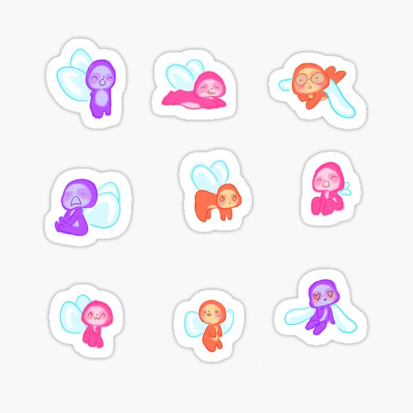 "sloth fairy pack" Sticker for Sale by kimbasmama | Redbubble