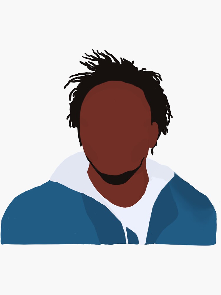 "kendrick outline" Sticker for Sale by carleemarkle | Redbubble