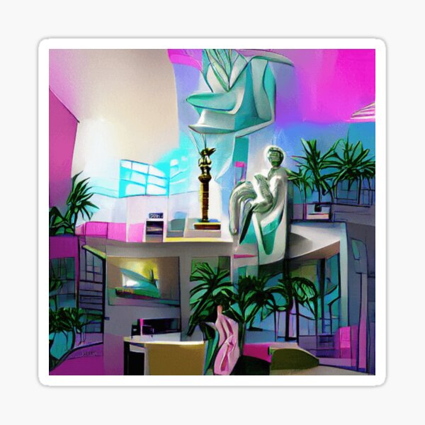 "Main Entrance to Corporate Project" Sticker by DMTTAPESFL | Redbubble