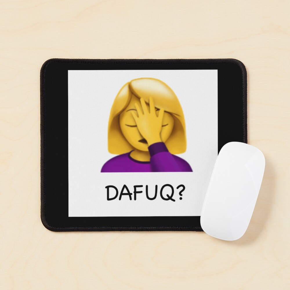 "DAFUQ?" Sticker for Sale by SunshineVine | Redbubble