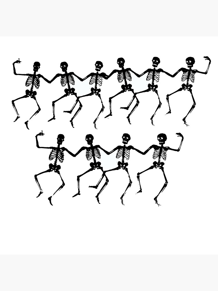 "Dancing Skeletons Vintage Art 2021" Poster for Sale by SyBook | Redbubble