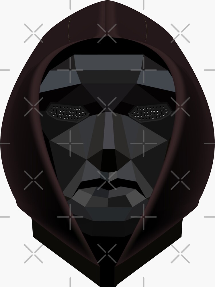 "Squid game mask" Sticker for Sale by pantarheiarts | Redbubble