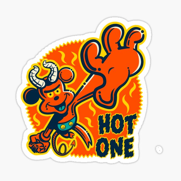 "The Hot One!" Sticker for Sale by cappobeano | Redbubble