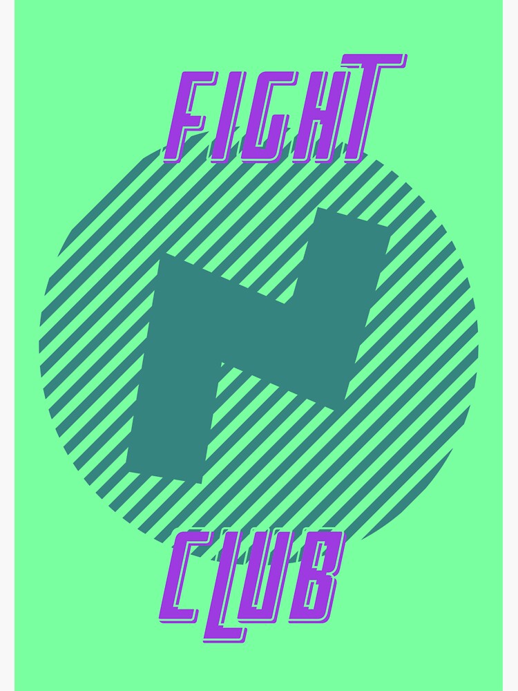 "Fight club" Sticker for Sale by lcal2108 | Redbubble