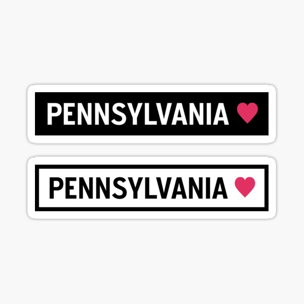 "Pennsylvania" Sticker for Sale by alison4 | Redbubble