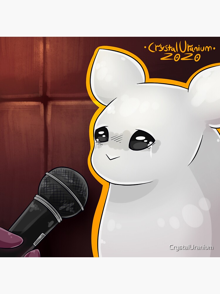 "Slugcat Cry" Sticker for Sale by CrystalUranium | Redbubble