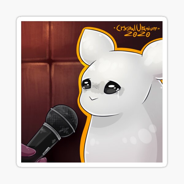 "Slugcat Cry" Sticker for Sale by CrystalUranium | Redbubble