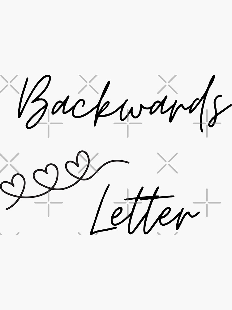 "Backwards Letter" Sticker for Sale by RoaaMagic | Redbubble
