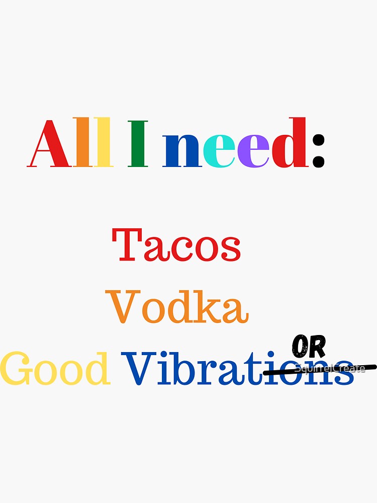 "Good Vibrations" Sticker for Sale by SquirrelCreate | Redbubble