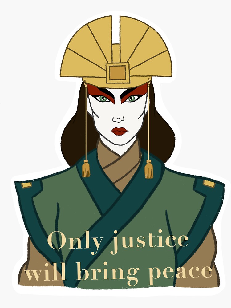 "Avatar Kyoshi" Sticker for Sale by MoondustMatcha | Redbubble