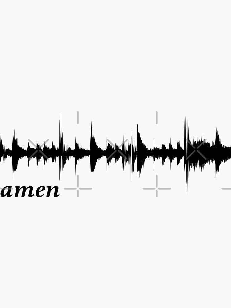 "Amen Break Waveform" Sticker for Sale by signaljam | Redbubble