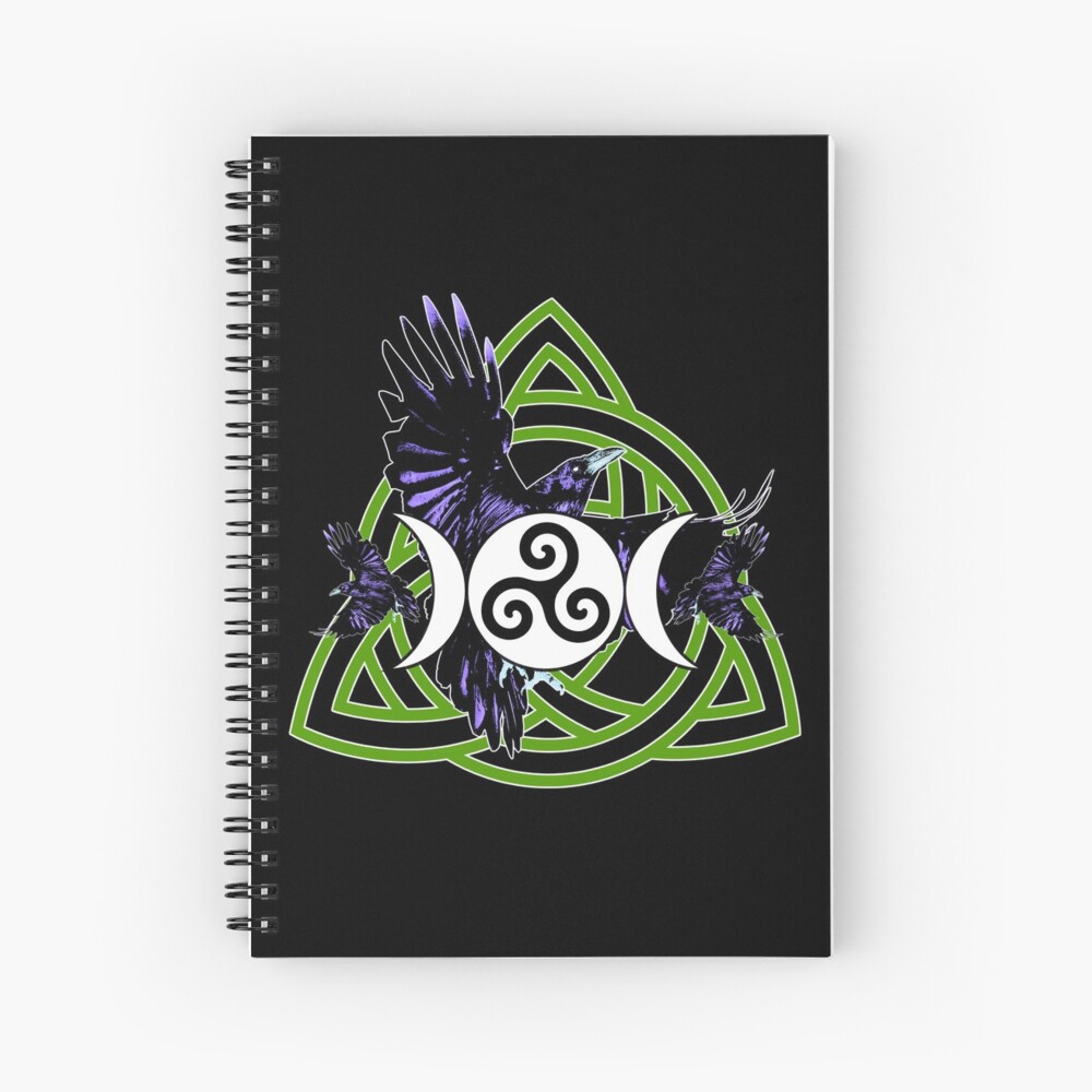 "The Morrigan Triple Goddess Raven - Witches Triple Moon with Triquetra ...