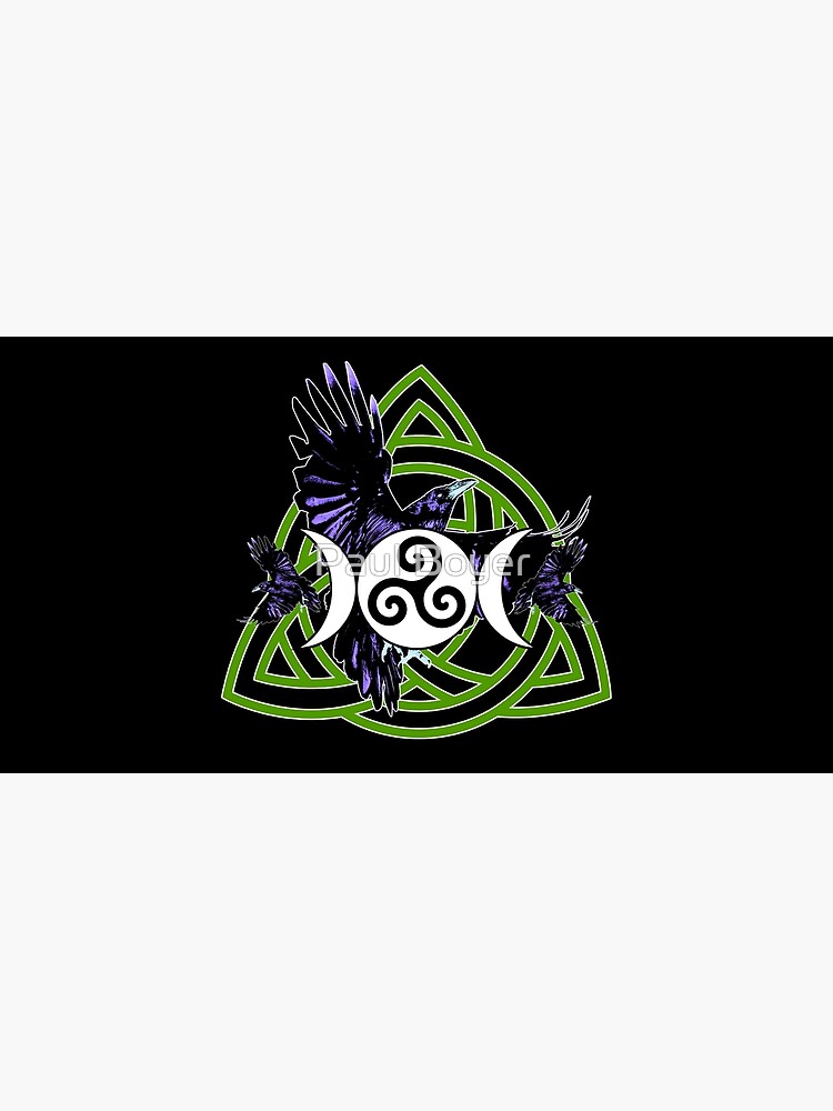 "The Morrigan Triple Goddess Raven - Witches Triple Moon with Triquetra ...