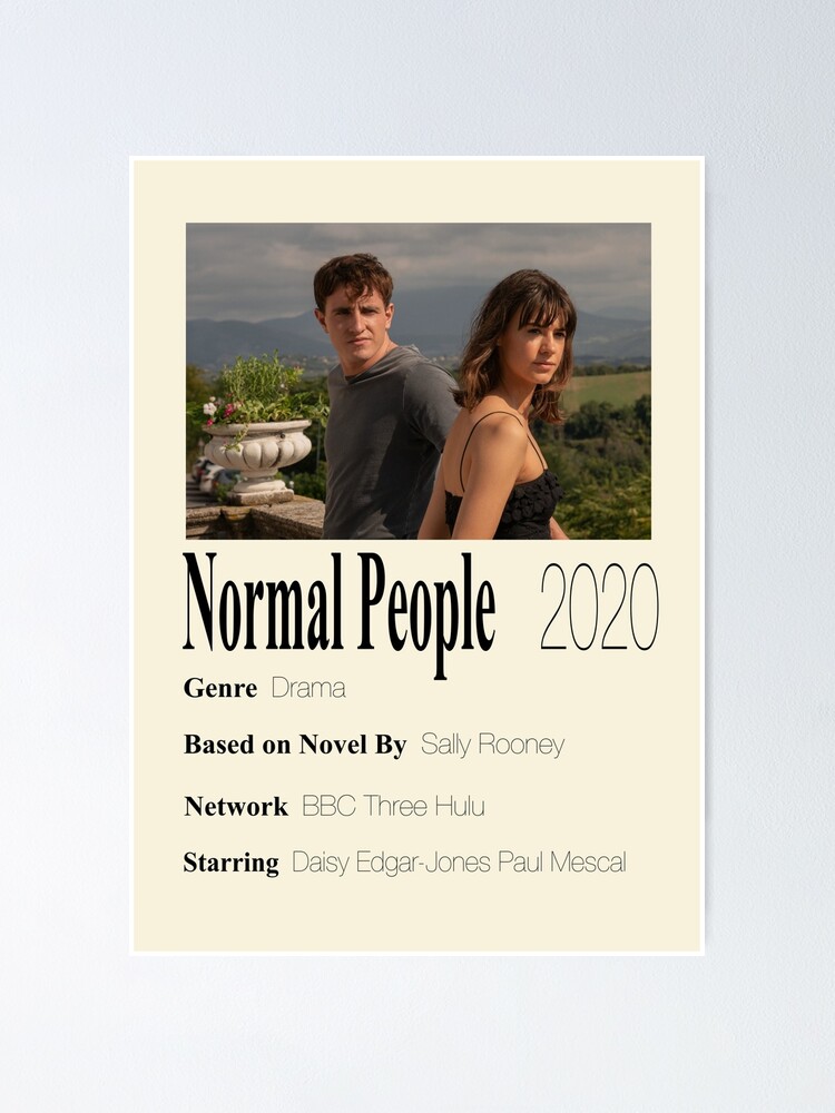 "Normal People Poster" Poster for Sale by tlee322 | Redbubble