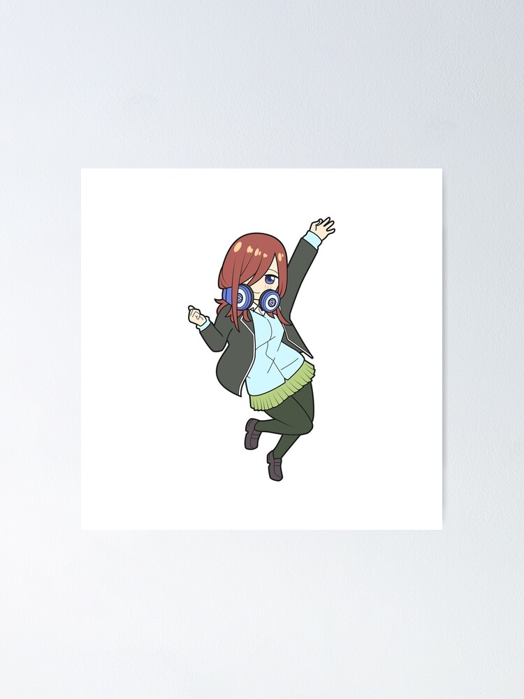 "The Quintessential Quintuplets Nakano Miku Chibi" Poster by ...