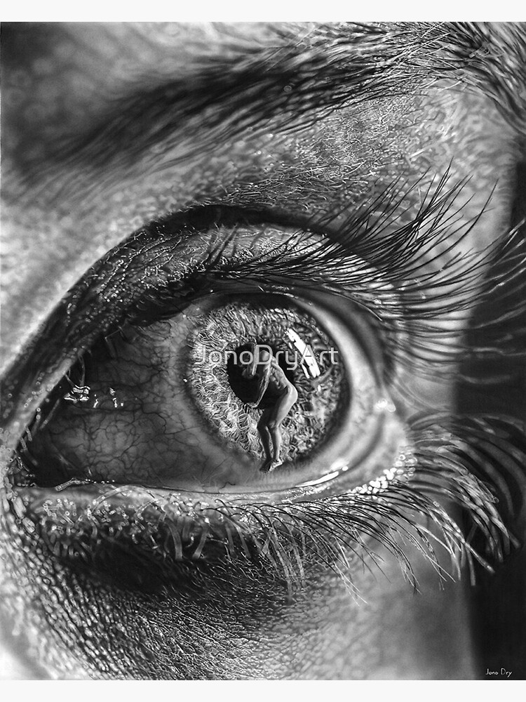 "Pencil eyes drawing" Sticker for Sale by JonoDryArt | Redbubble