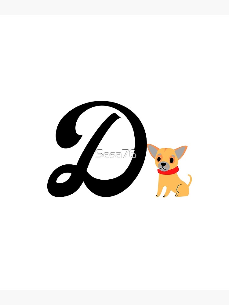 "D for dog letter (alphabet)" Poster for Sale by Sesa76 | Redbubble