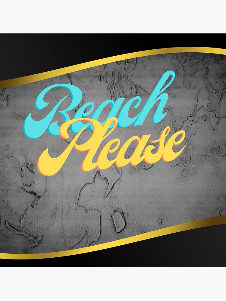 "beach please" Sticker for Sale by Mansoorkham | Redbubble