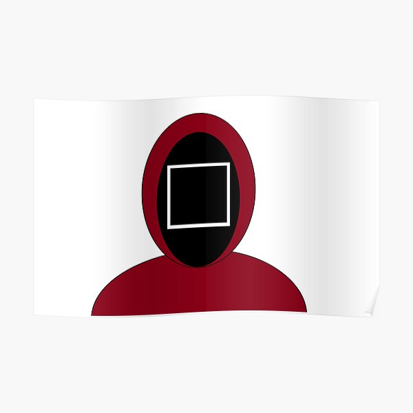 "Copy of Squid game guard square" Poster for Sale by JforLAB | Redbubble