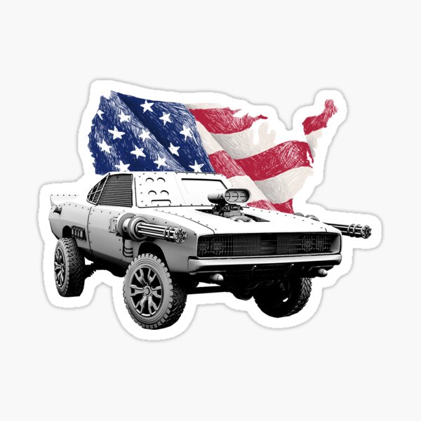 "Classic Modified for Combat 2055" Sticker by ComicColoring | Redbubble