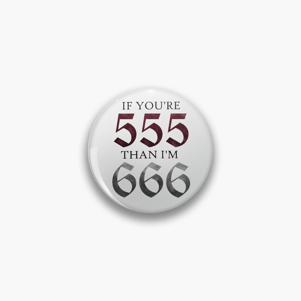 "If You're 555 Than I'm 666" Sticker for Sale by coolgirlphoebs | Redbubble