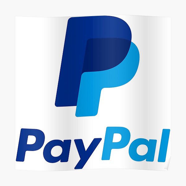 "Paypal logo" Poster for Sale by Artstockings | Redbubble