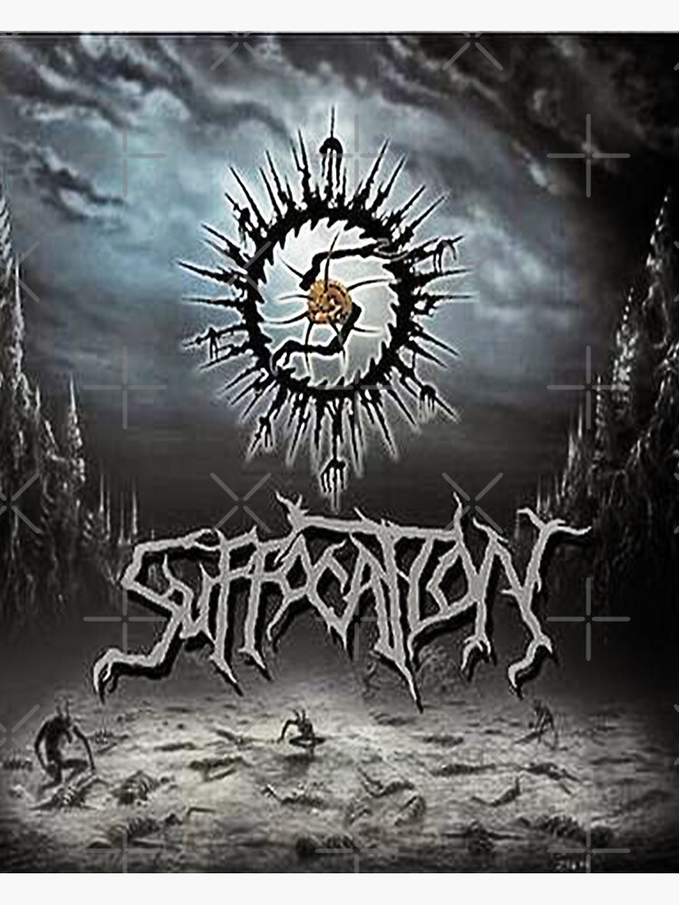 "suffocation band technical death metal popular " Sticker for Sale by ...