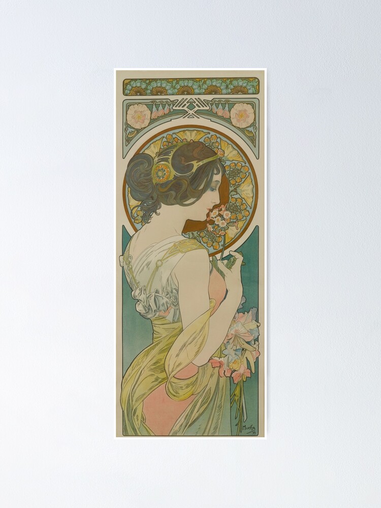 "Alphonse Mucha "Primrose"" Poster for Sale by ArtCollector317 | Redbubble