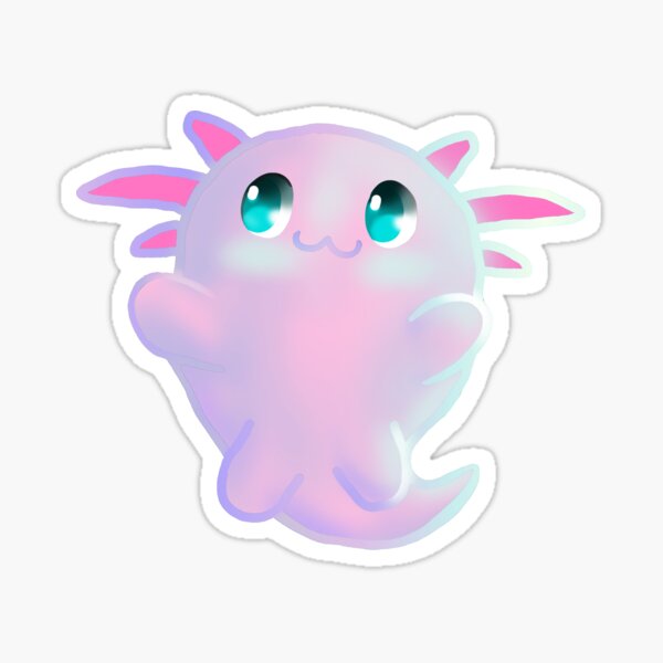 "Cute Axolotl Kawaii Chibi pastel" Sticker for Sale by NerdyChibi ...