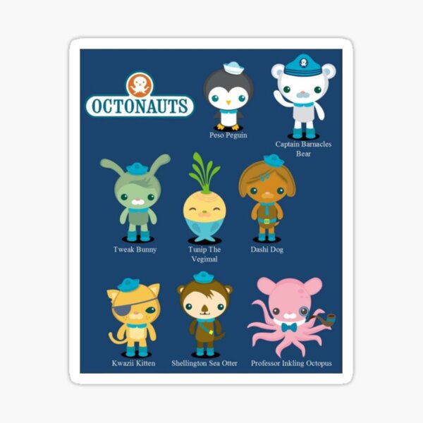 "Octonauts Design " Sticker for Sale by ChairToSpare | Redbubble