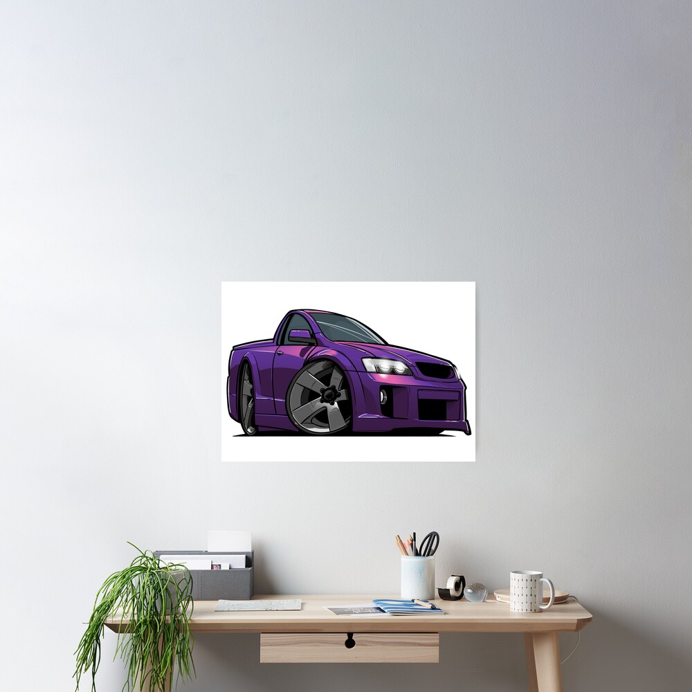 "Holden VE SS Ute Morpheus Purple" Poster by killustrator | Redbubble
