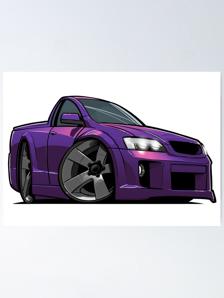 "Holden VE SS Ute Morpheus Purple" Poster for Sale by killustrator ...