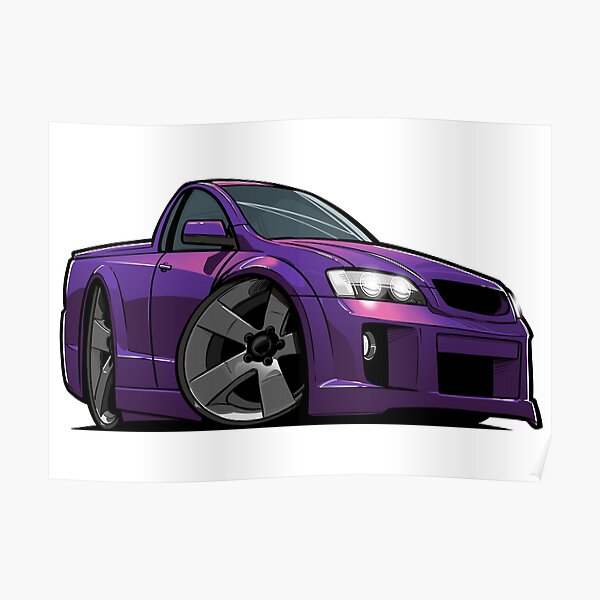 "Holden VE SS Ute Morpheus Purple" Poster for Sale by killustrator ...