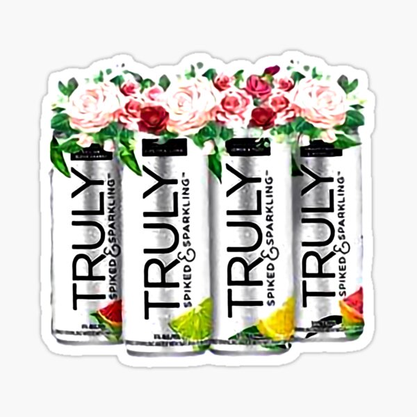 "Truly Spiked & Sparkling Tank, Beer Can Shirt," Sticker for Sale by ...