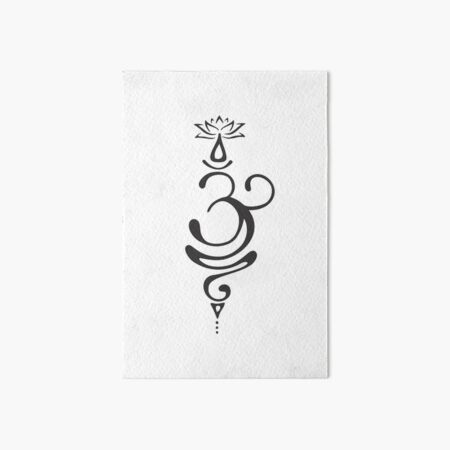 "Sanskrit-Symbol für Atmen - Atme einfach Om Lotus-Symbol" Galeriedruck ...