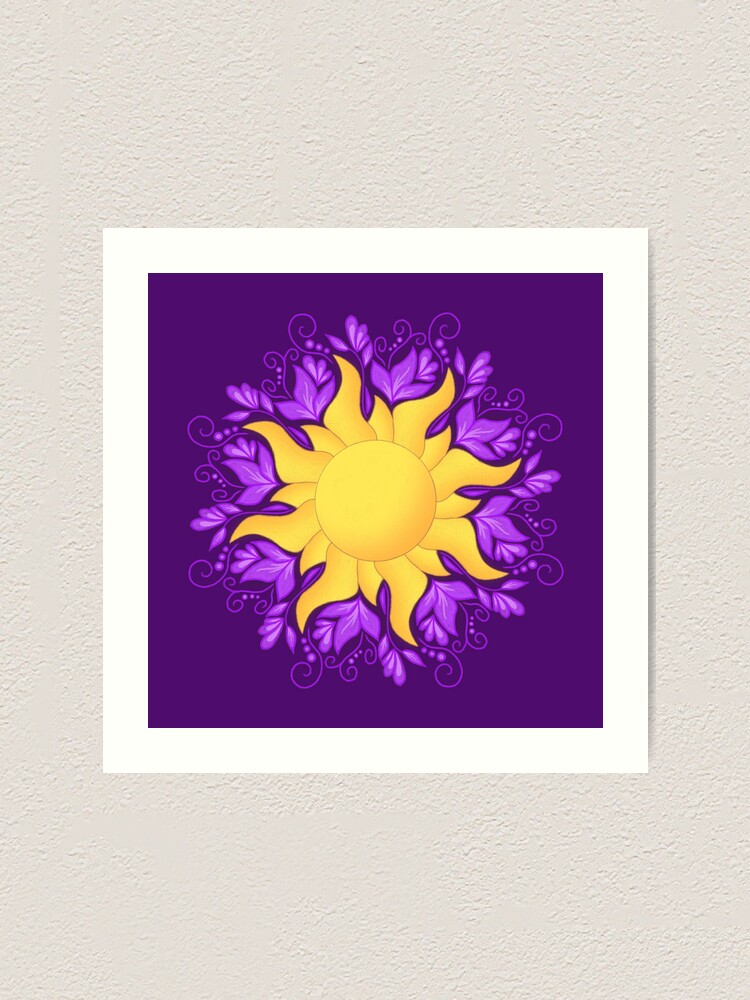 "Tangled Disney Sun Crest" Art Print for Sale by BRoseCreations | Redbubble