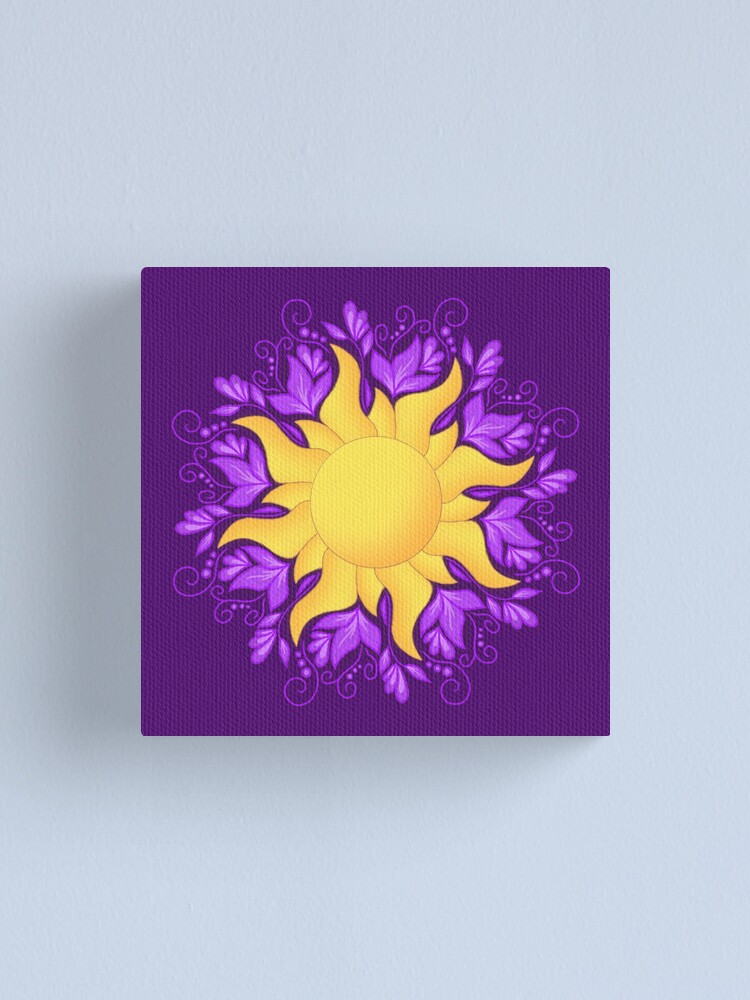 "Tangled Disney Sun Crest" Canvas Print for Sale by BRoseCreations ...