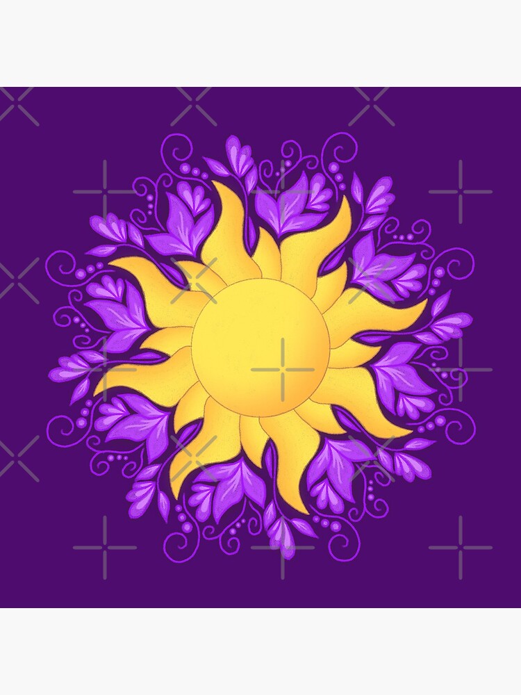 "Tangled Disney Sun Crest" Art Print for Sale by BRoseCreations | Redbubble