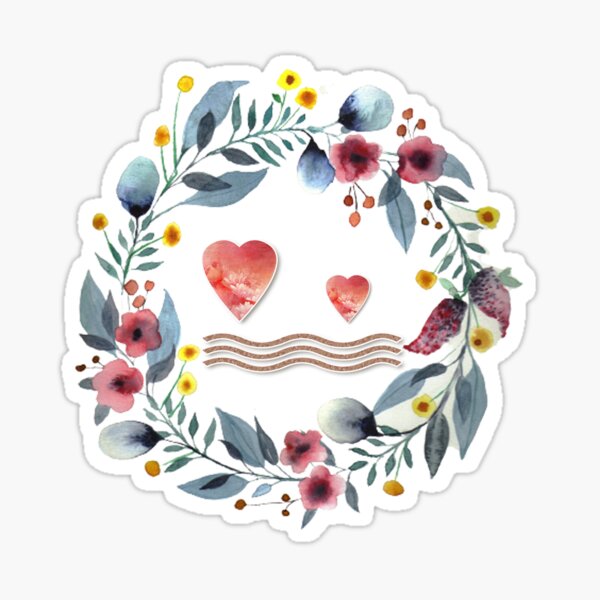 "Wear a beautiful flower crown." Sticker for Sale by Onetops | Redbubble