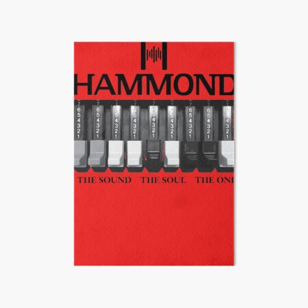 "Hammond Organ logo and graphics Classic" Art Board Print for Sale by ...