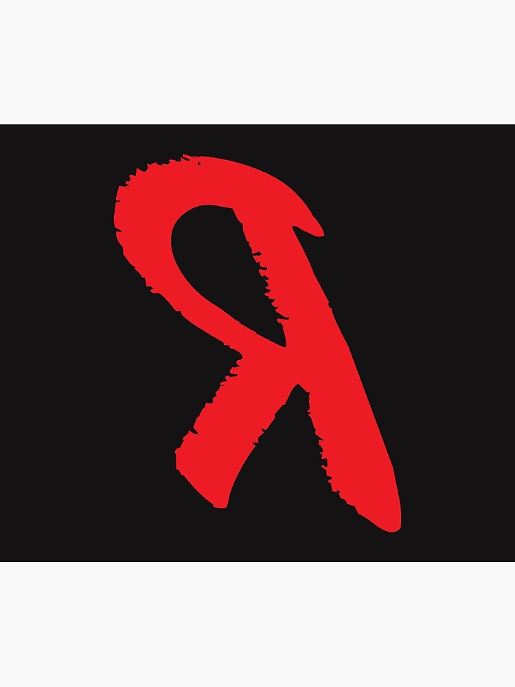 "Backwards letter - Red Badass R" Poster for Sale by Pentoora | Redbubble