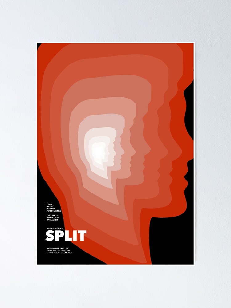 "Split Alternative Movie Poster" Poster for Sale by kashishg | Redbubble