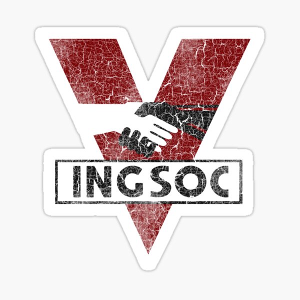 "INGSOC" Sticker for Sale by ImSecretlyGeeky | Redbubble