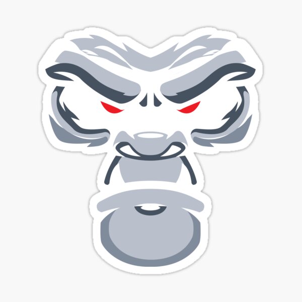 "Monkey Angry Face." Sticker for Sale by A-shen | Redbubble