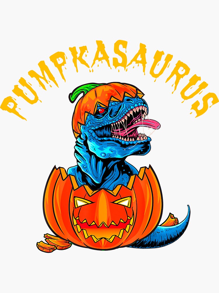 "PumpkaSaurus" Sticker for Sale by tktrungloz1 | Redbubble