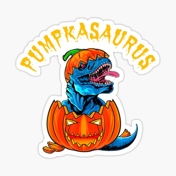 "PumpkaSaurus" Sticker for Sale by tktrungloz1 | Redbubble