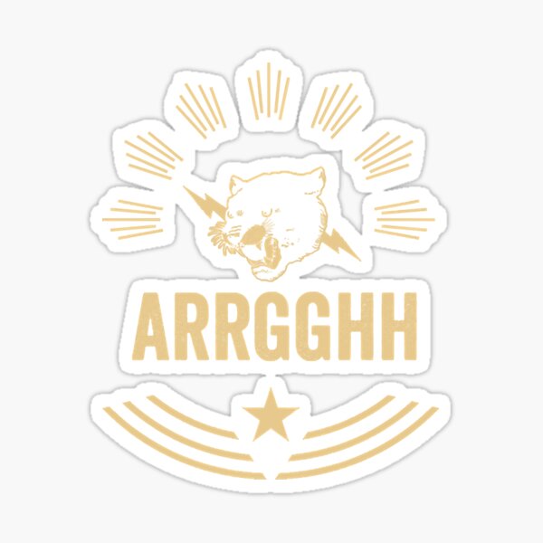 "panther ARRGGHH " Sticker for Sale by lynrojas282 | Redbubble