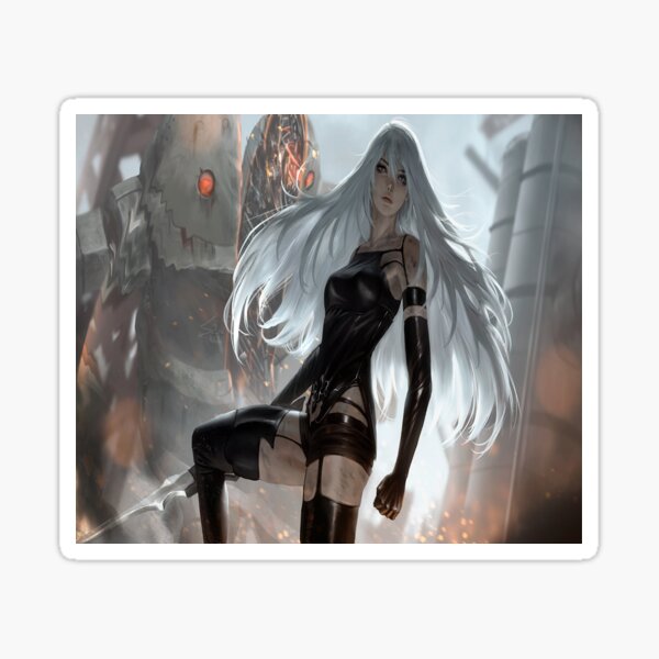 "Nier automata - A2" Sticker by akiko75 | Redbubble