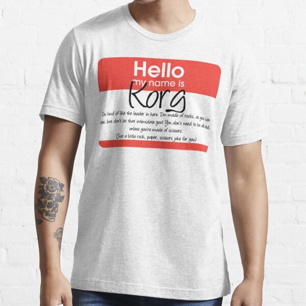 "Hello My Name Is Korg Classic" T-shirt for Sale by AndreasGernert ...
